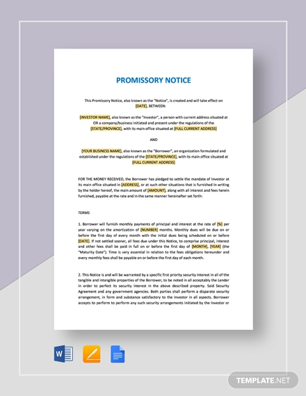 9+ FREE Real Estate Promissory Note Templates in PDF, Word | Free ...