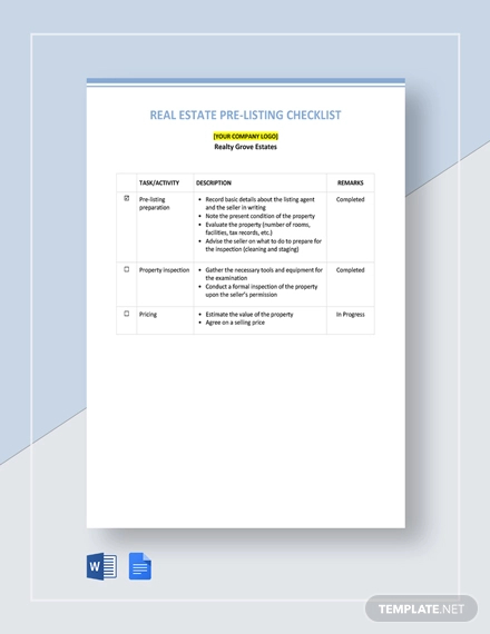 10+ FREE Real Estate List Templates - Free Samples, Examples Format ...