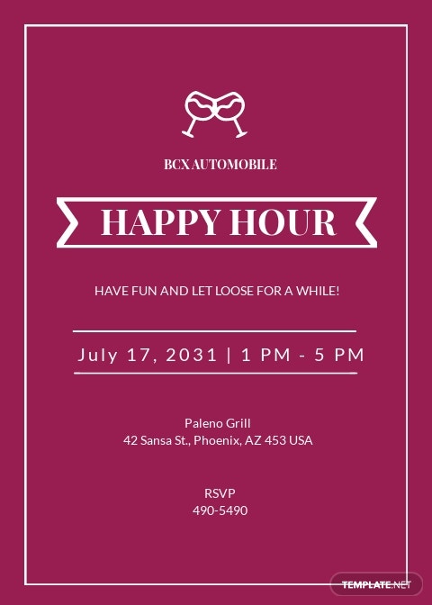 Happy Hour Invitation Wording Samples