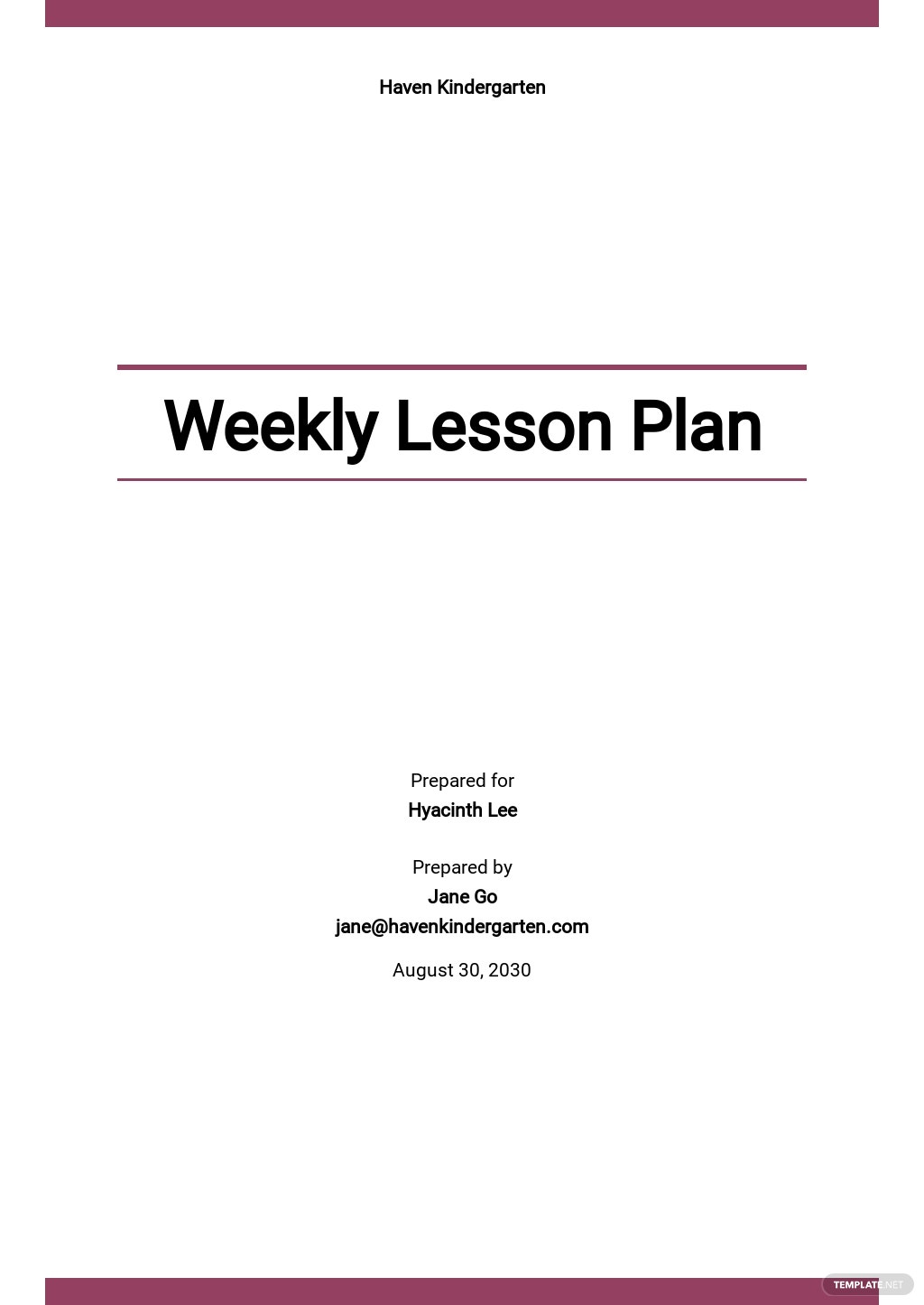 50+ Lesson Plan Samples, Format & Examples 2023