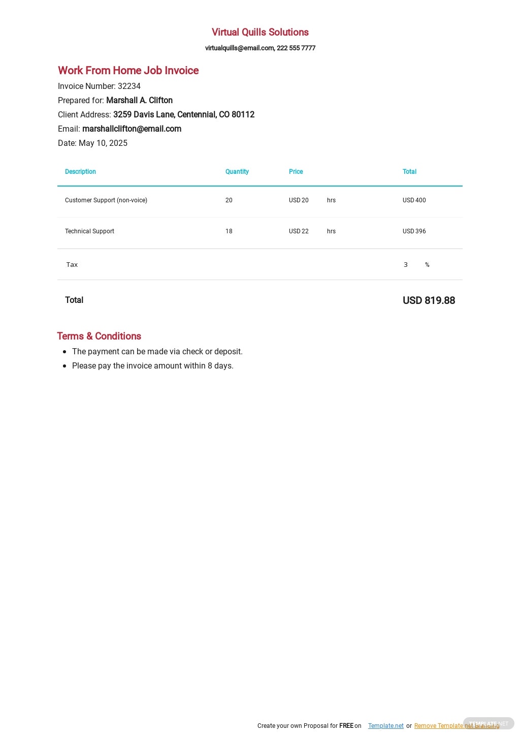 50+ Invoice Samples, Format & Examples 2021 | Free & Premium Templates