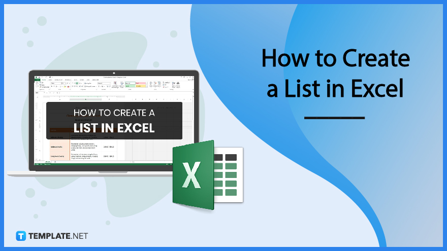 How To Create A List In Excel