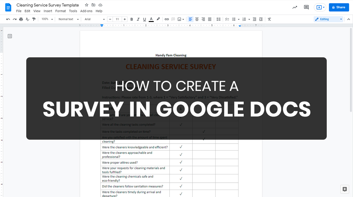 How To Make A Survey In Google Docs