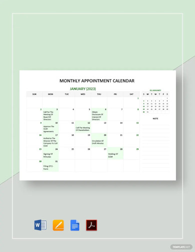 Calendar Template - 42+ Printable Word, Excel, PDF, PSD, Indesign, EPS ...