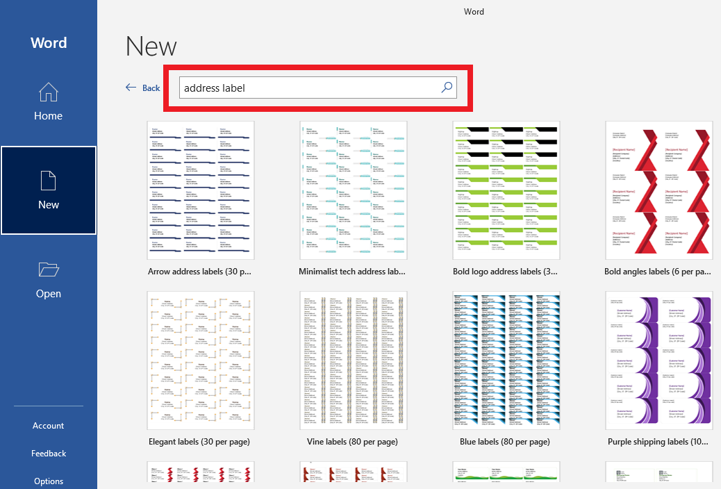 How To Create Address Labels In Word
