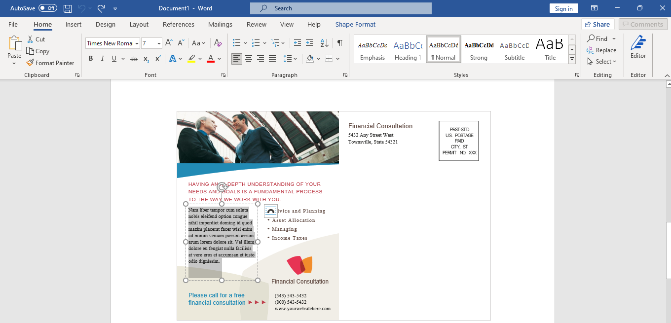 How to Make a Postcard in Word | Free & Premium Templates