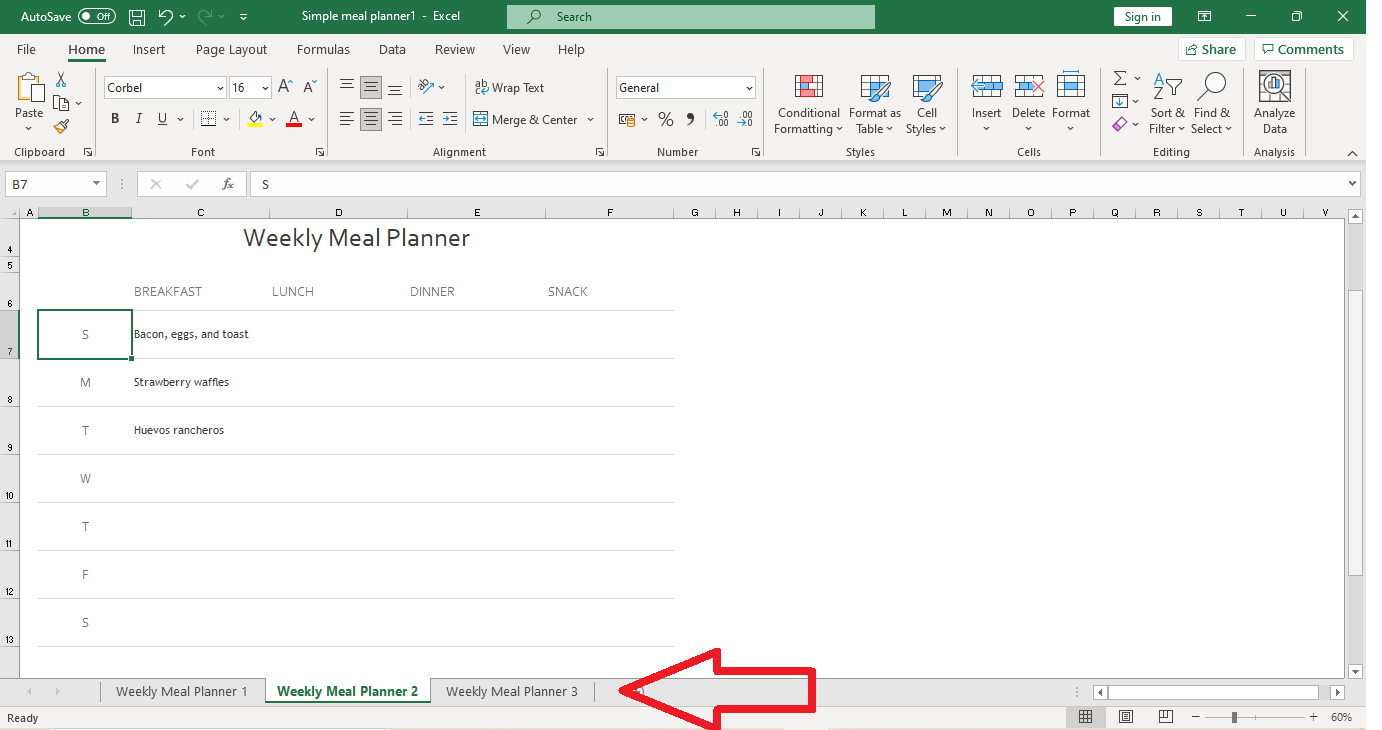 How to Make a Planner in Excel