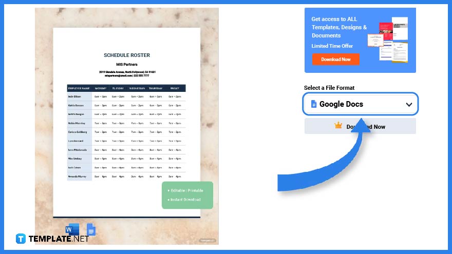 How To Create/Build a Schedule in Google Docs