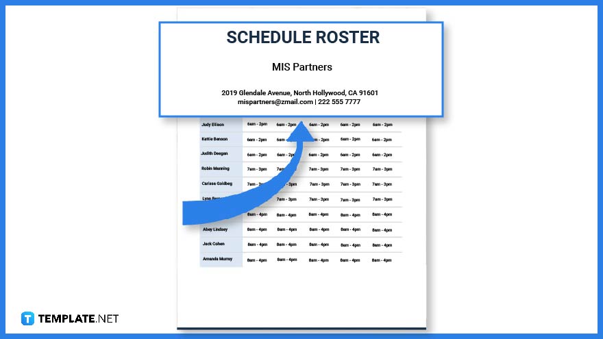 How To Create/Build a Schedule in Google Docs