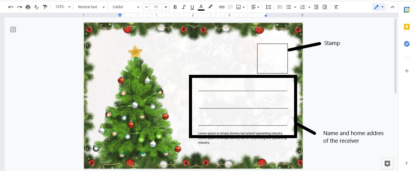 How to Make a Postcard in Google Docs