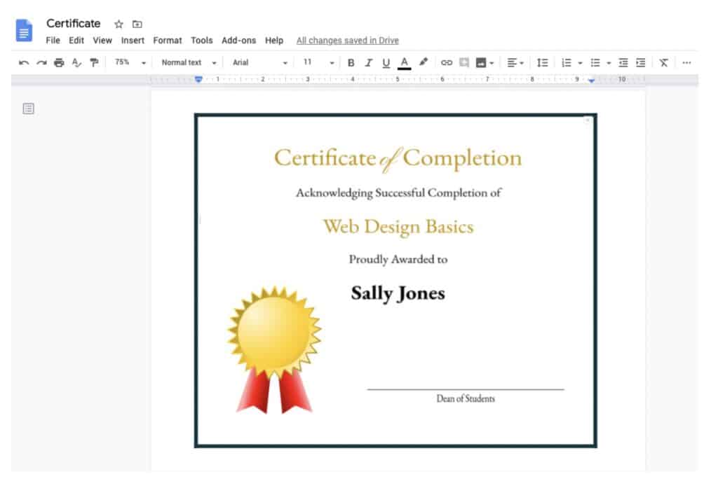 How to Make a Certificate in Google Docs | Free & Premium Templates