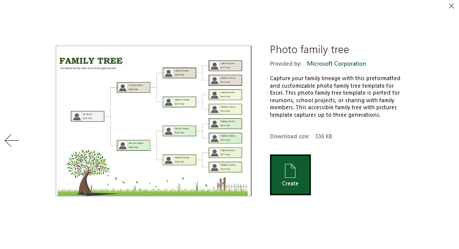 how to create a family tree in excel