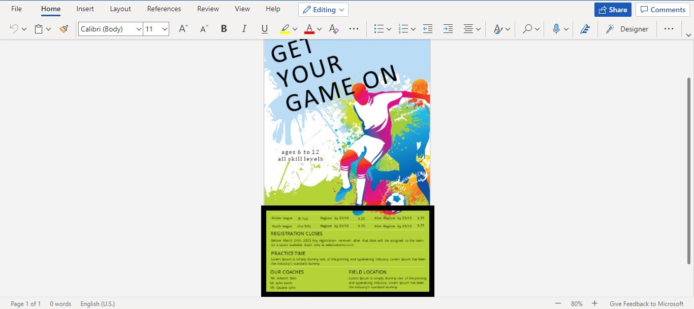 How to Make a Rack Card in Word | Free & Premium Templates