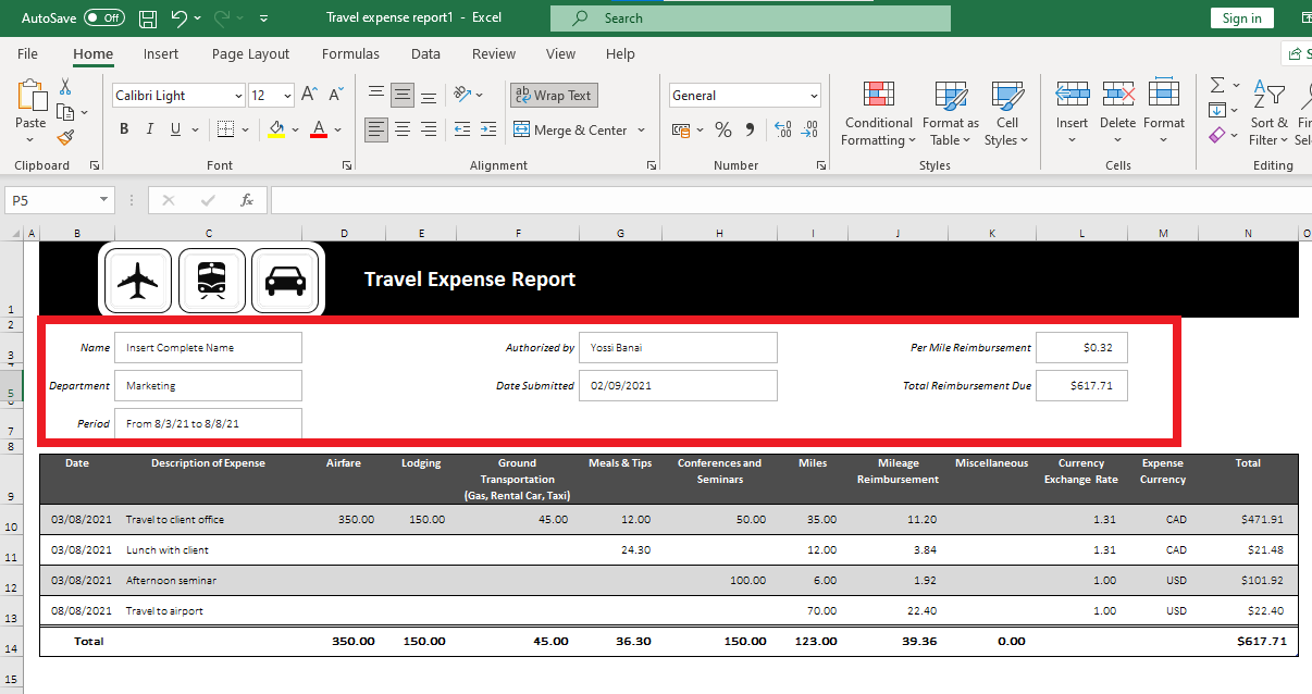 How To Create A Report In Excel