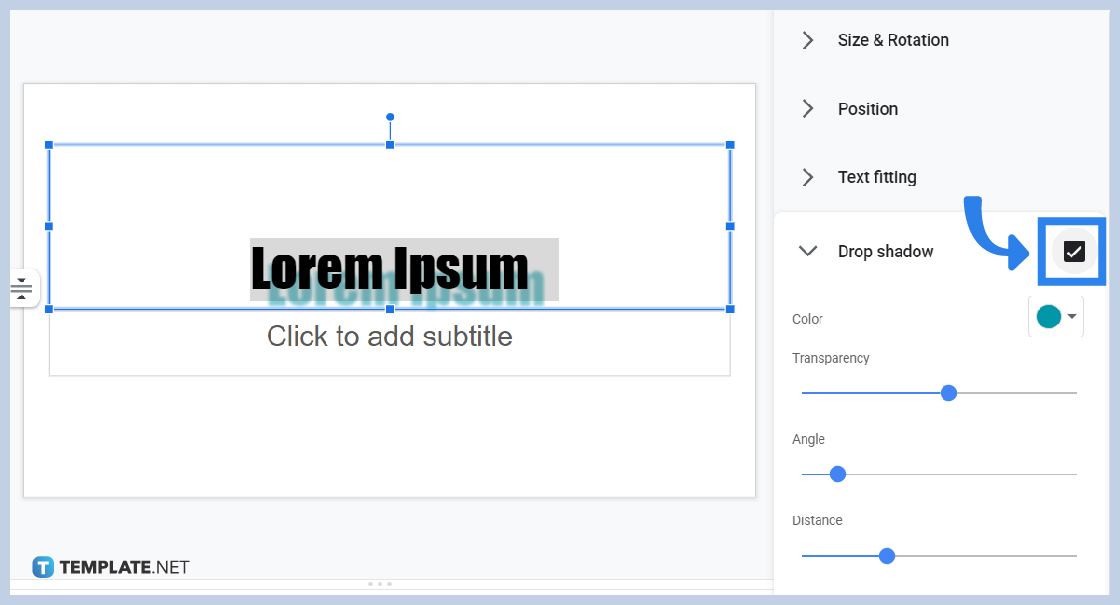 How to Add Shadow to Text in Google Slides