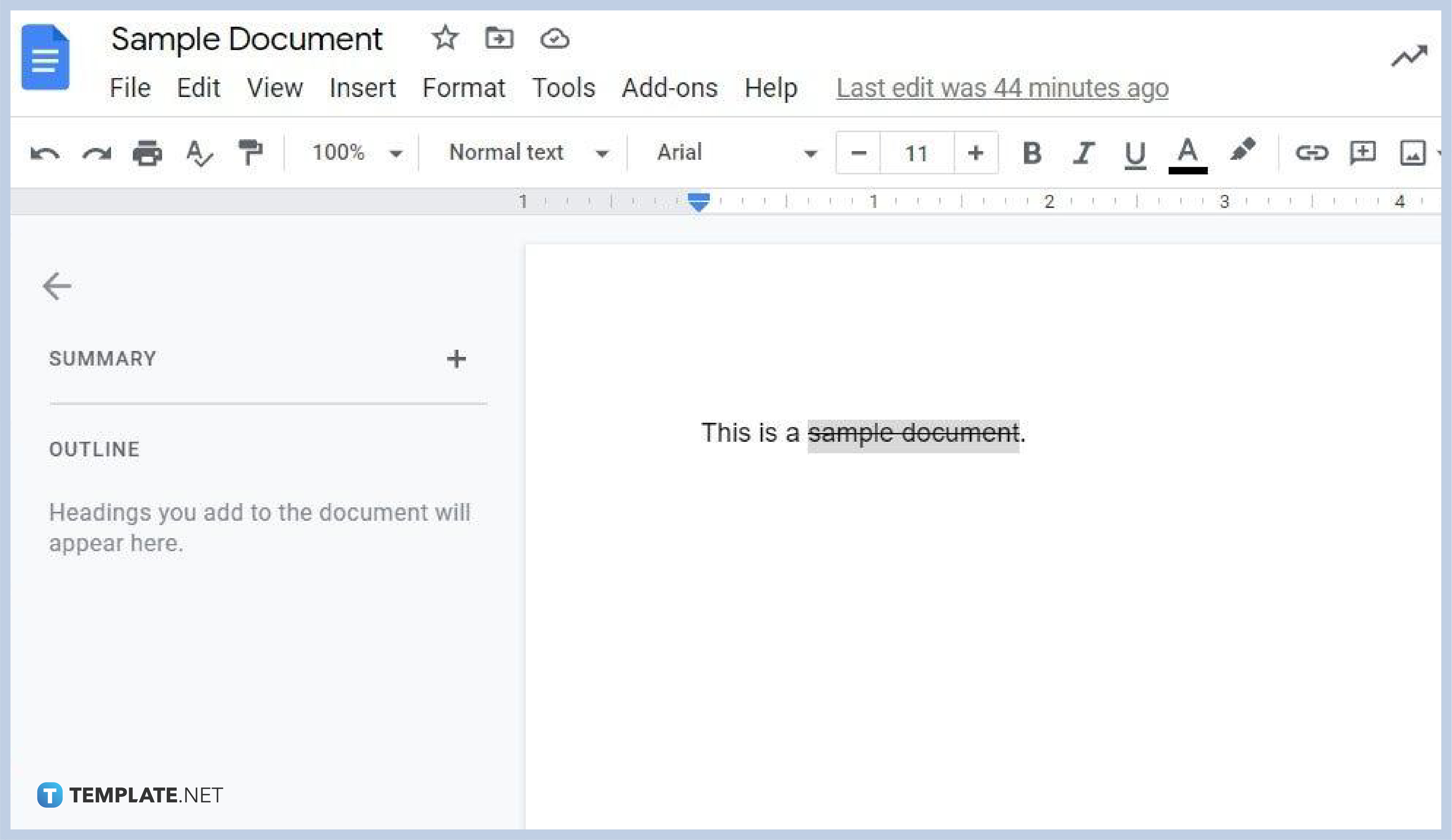 How to Strikethrough on Google Docs