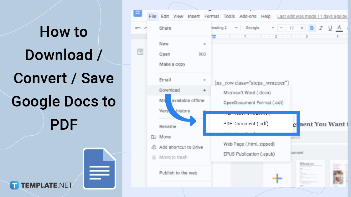 How To Download Convert Save Google Docs To PDF
