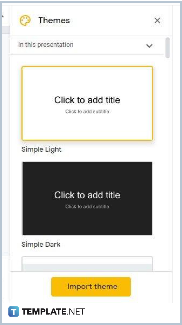How To Add Import Themes To Google Slides