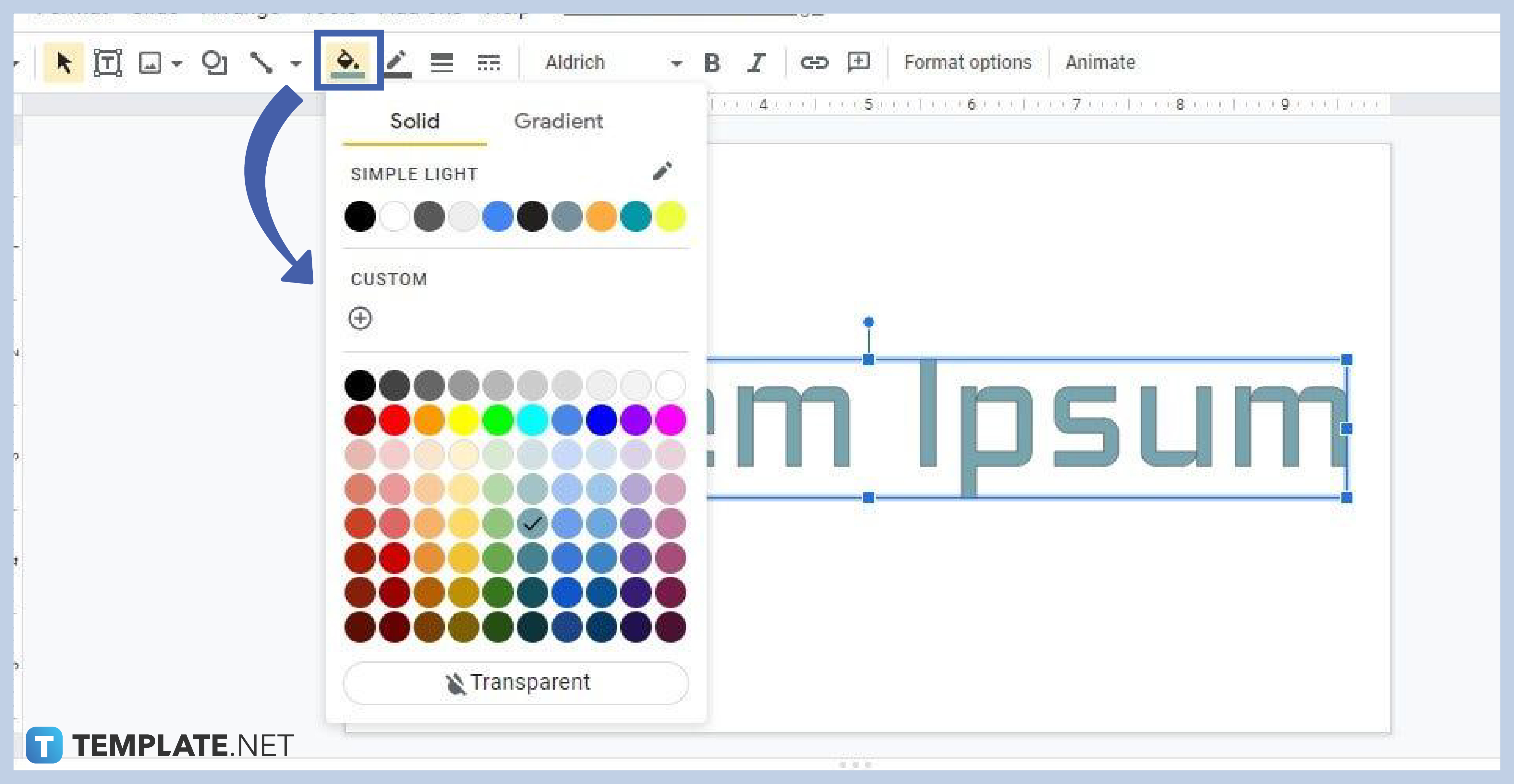 How to Put an Outline on Text in Google Slides