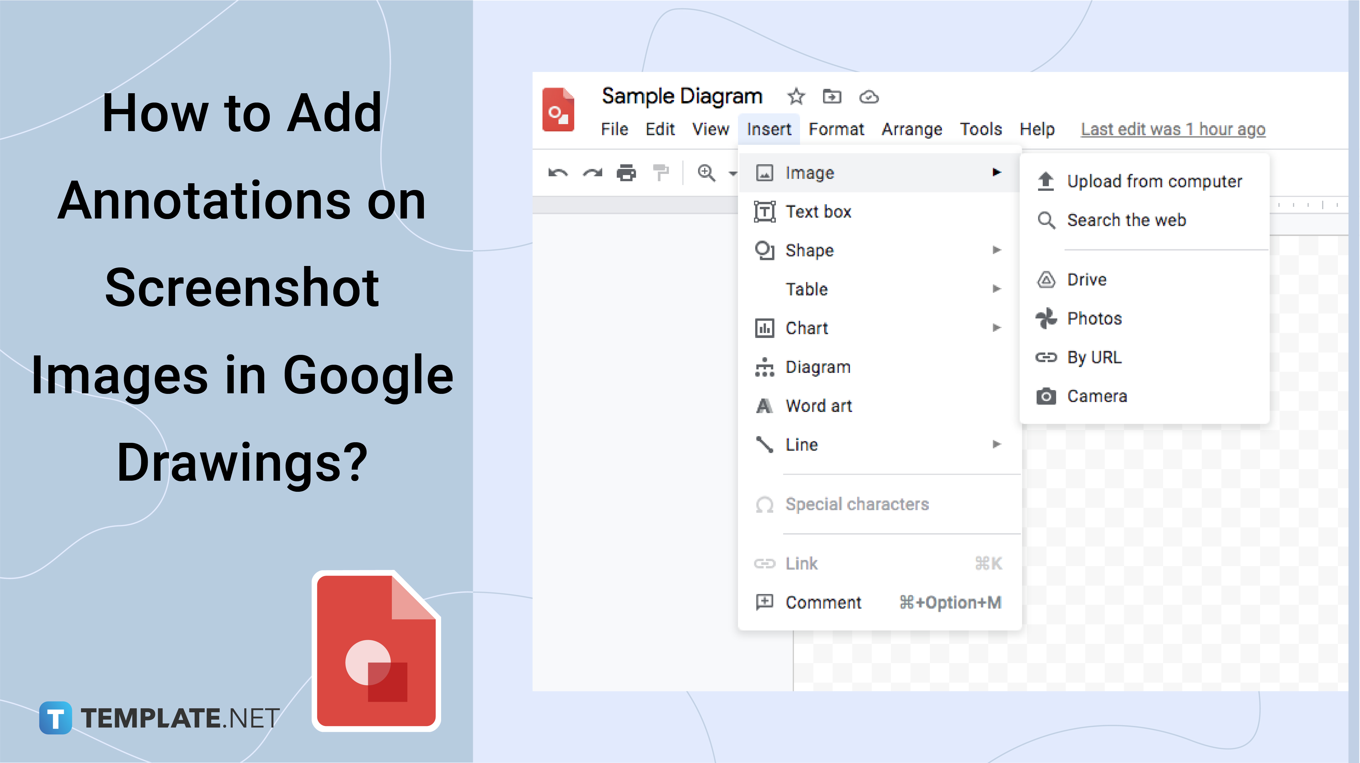 How To Add Annotations On Screenshot Images In Google Drawings