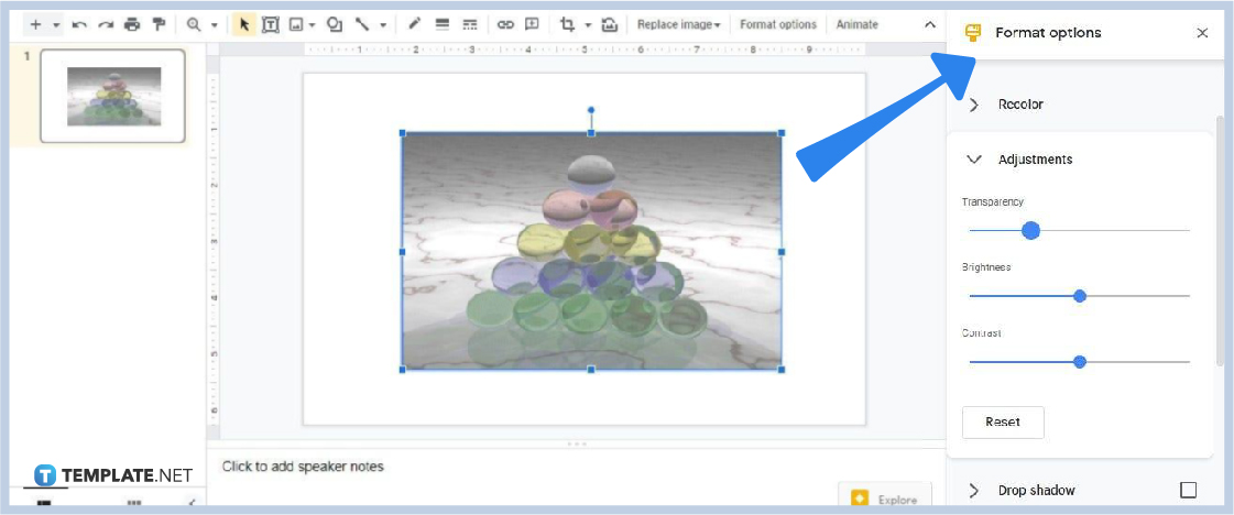 How to Adjust Transparency in Google Slides