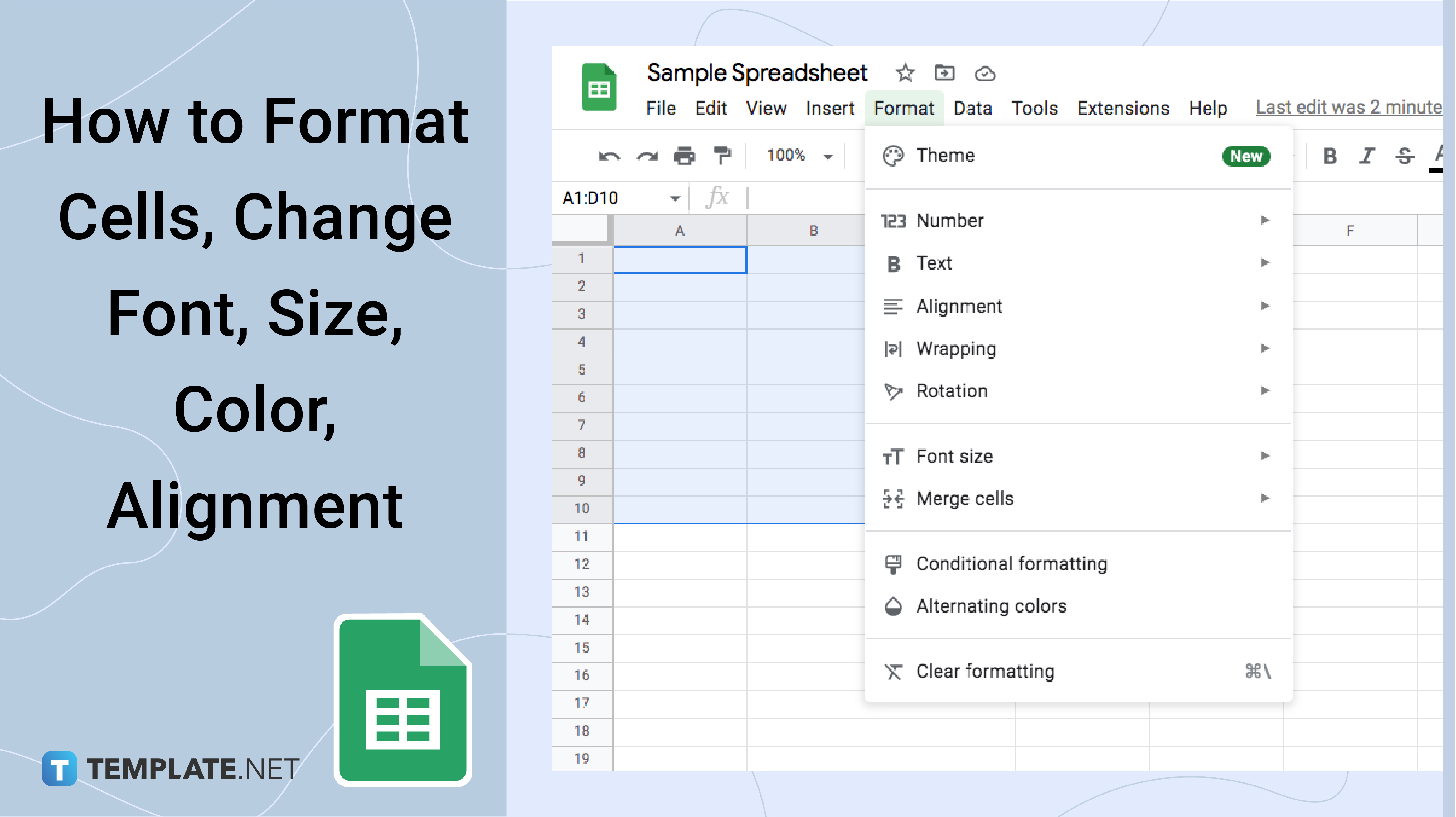 How To Format Cells Change Font Size Color Alignment