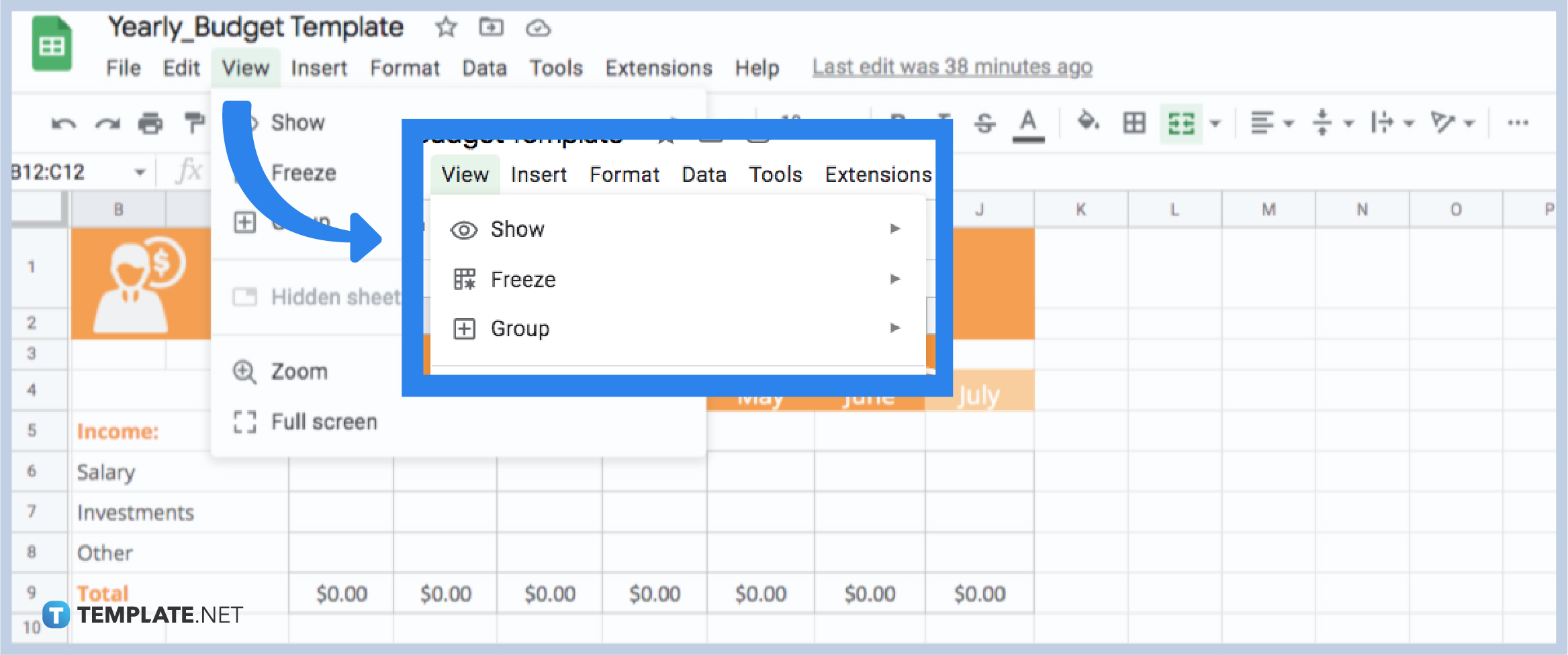 How To Freeze Or Unfreeze Rows Columns In Google Sheets