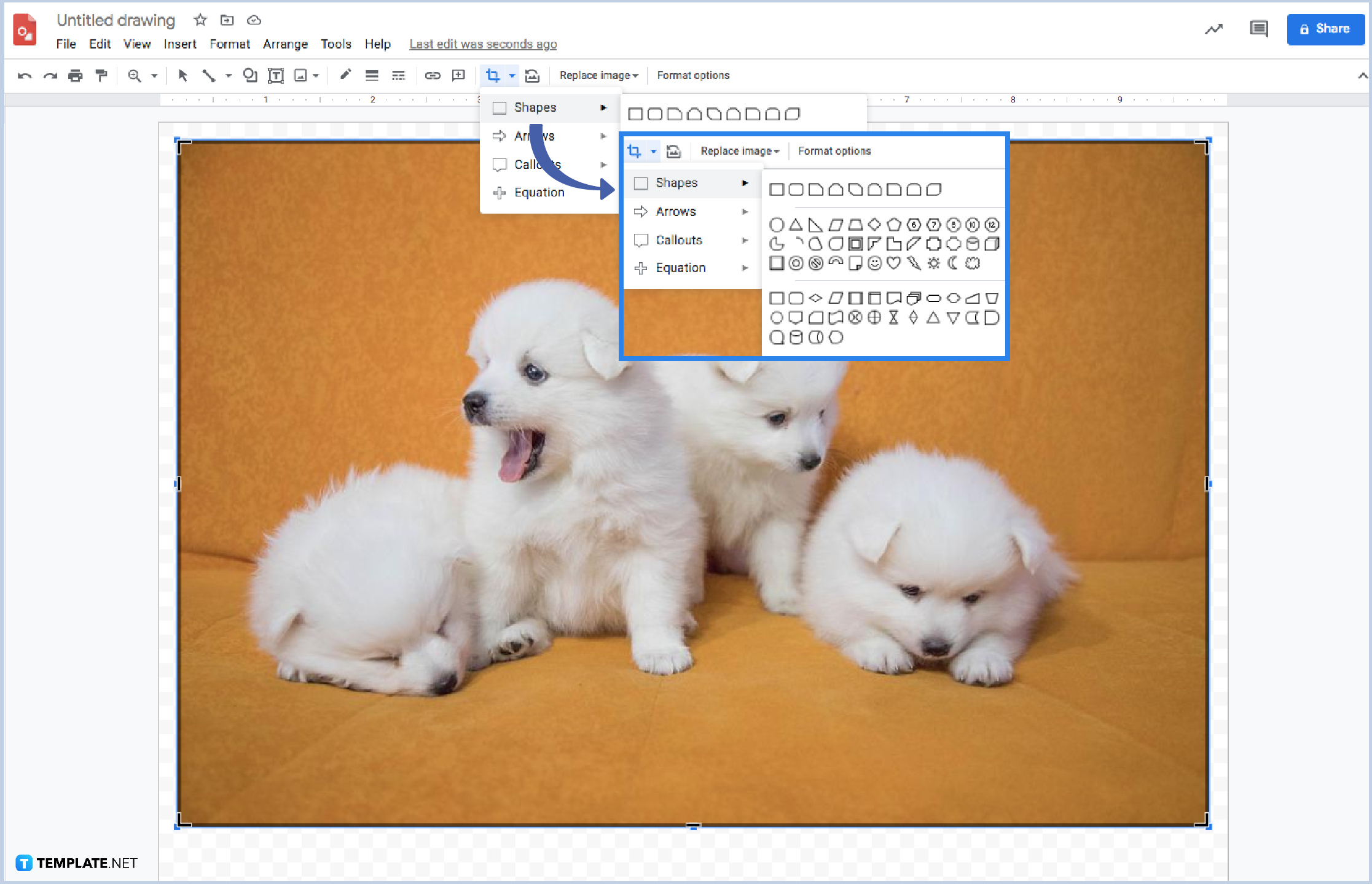 How to Crop Images into Any Shapes in Google Drawings