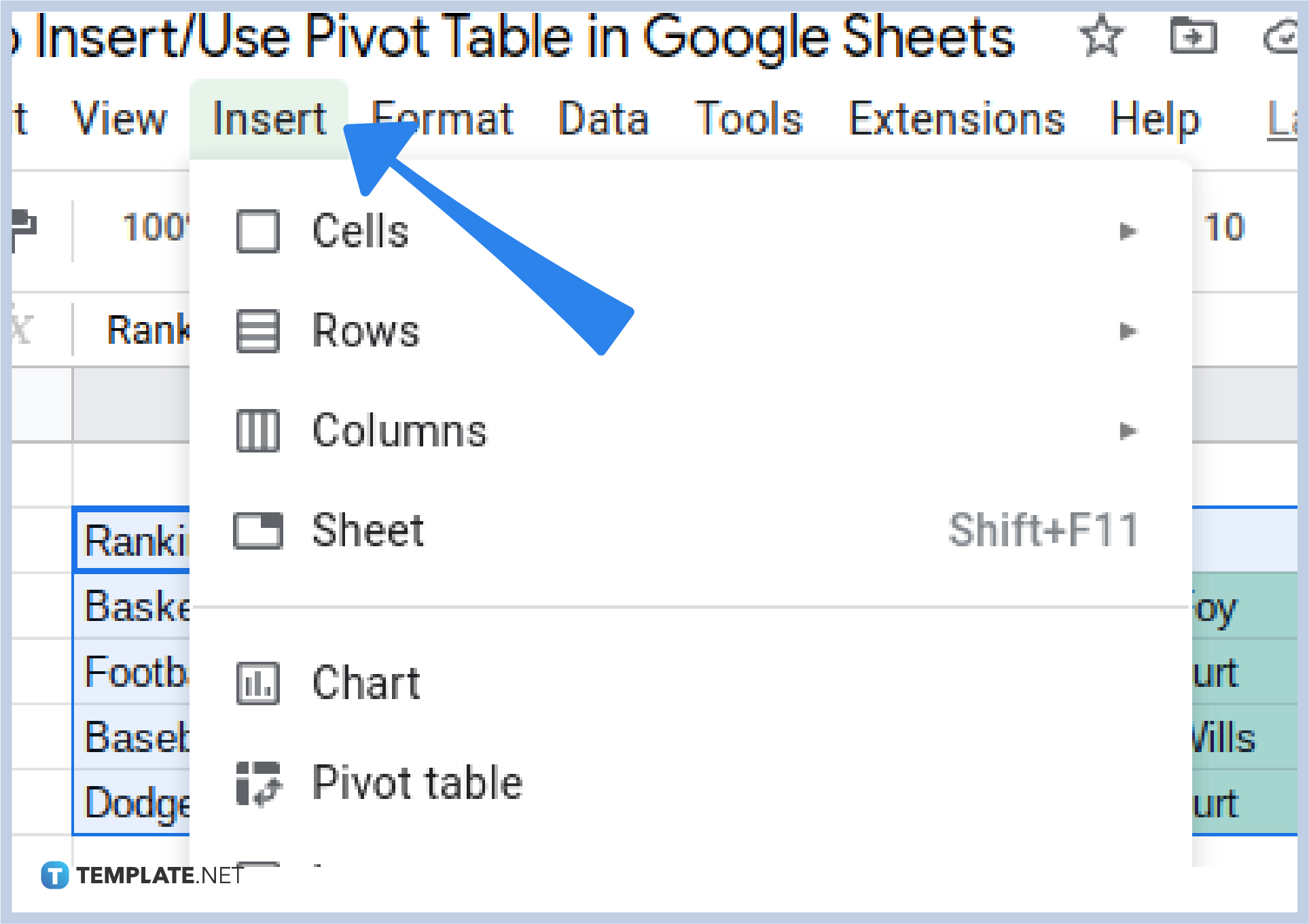 How To Insert Use Pivot Table In Google Sheets