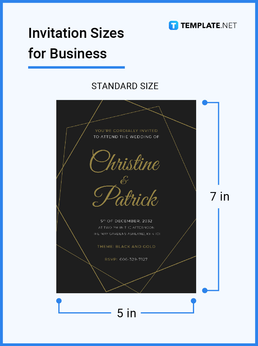 Invitation Size - Dimension, Inches, mm, cms, Pixel