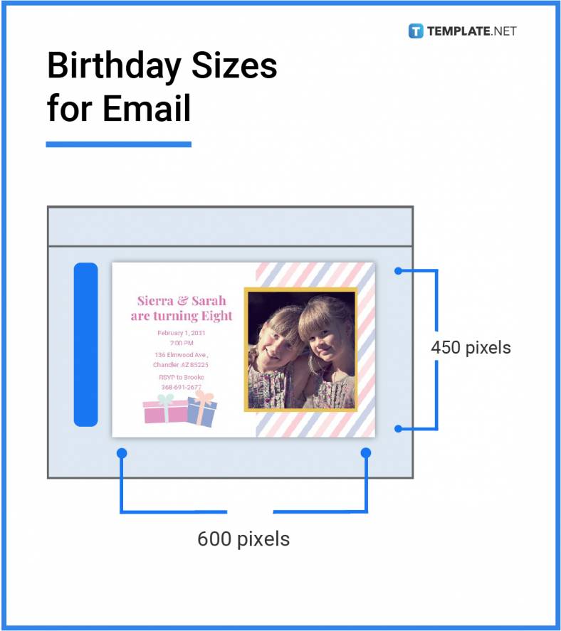 Birthday Size Dimension Inches Mm Cms Pixel