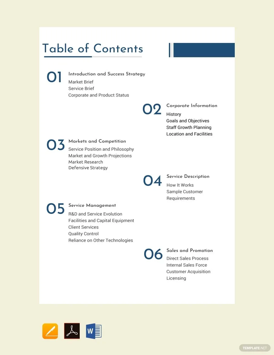 Table of Content Ideas - Examples 2023 | Free & Premium Templates