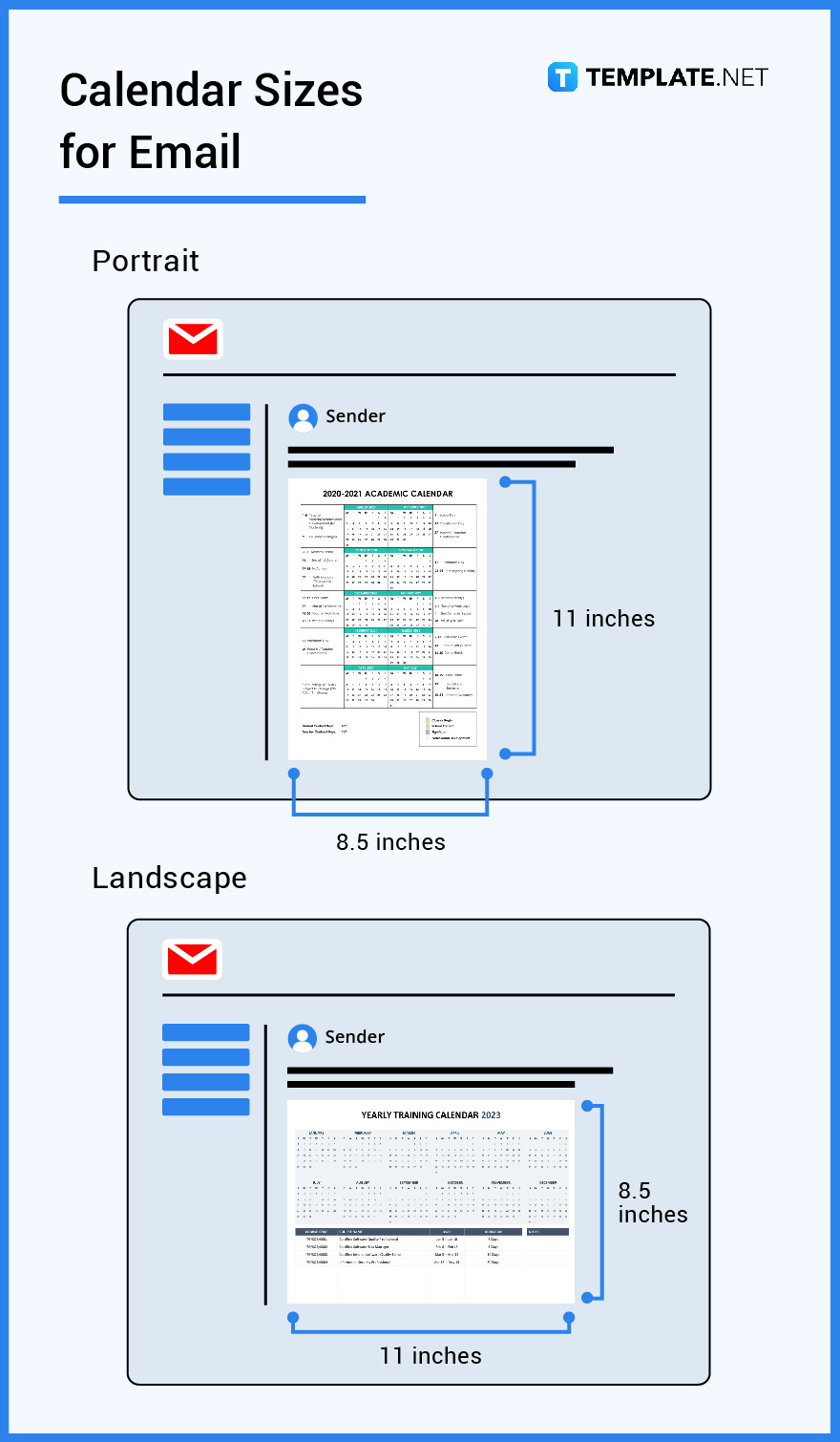 Calendar Size - Dimension, Inches, mm, cms, Pixel