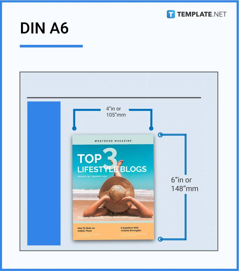 Magazine Size Dimension Inches Mm Cms Pixel