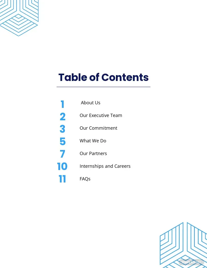 Table of Content Ideas - Examples 2023 | Free & Premium Templates