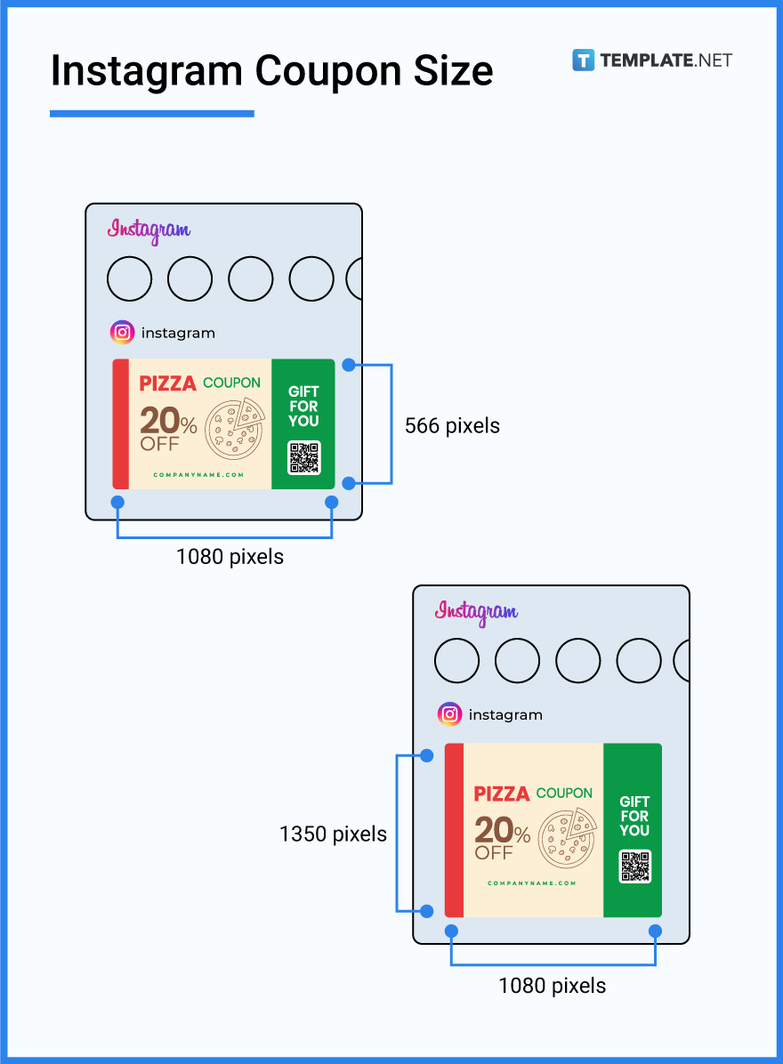 Coupon Sizes - Dimension, Inches, mm, cm, Pixel