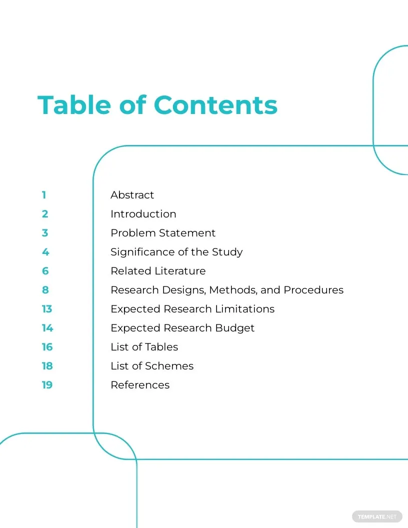 Table of Content Ideas - Examples 2023 | Free & Premium Templates