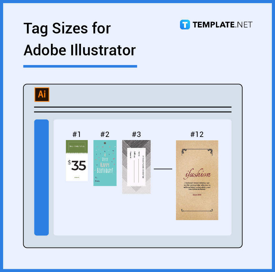Tag Size Dimension Inches Mm Cms Pixel