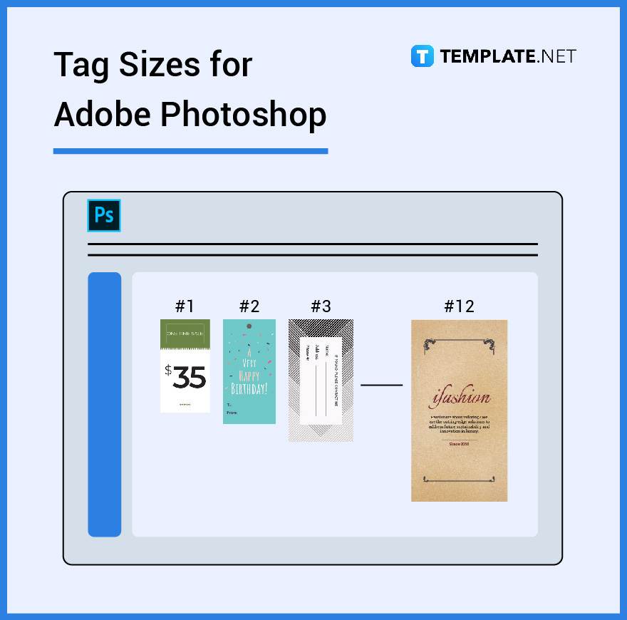 Tag Size Dimension Inches Mm Cms Pixel
