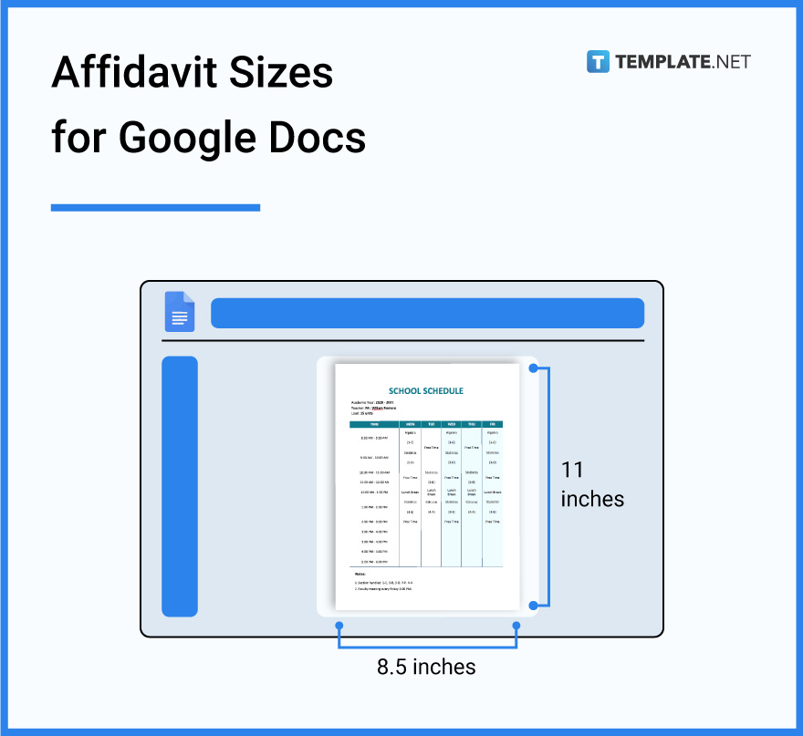 Affidavit Size - Dimension, Inches, mm, cms, Pixel