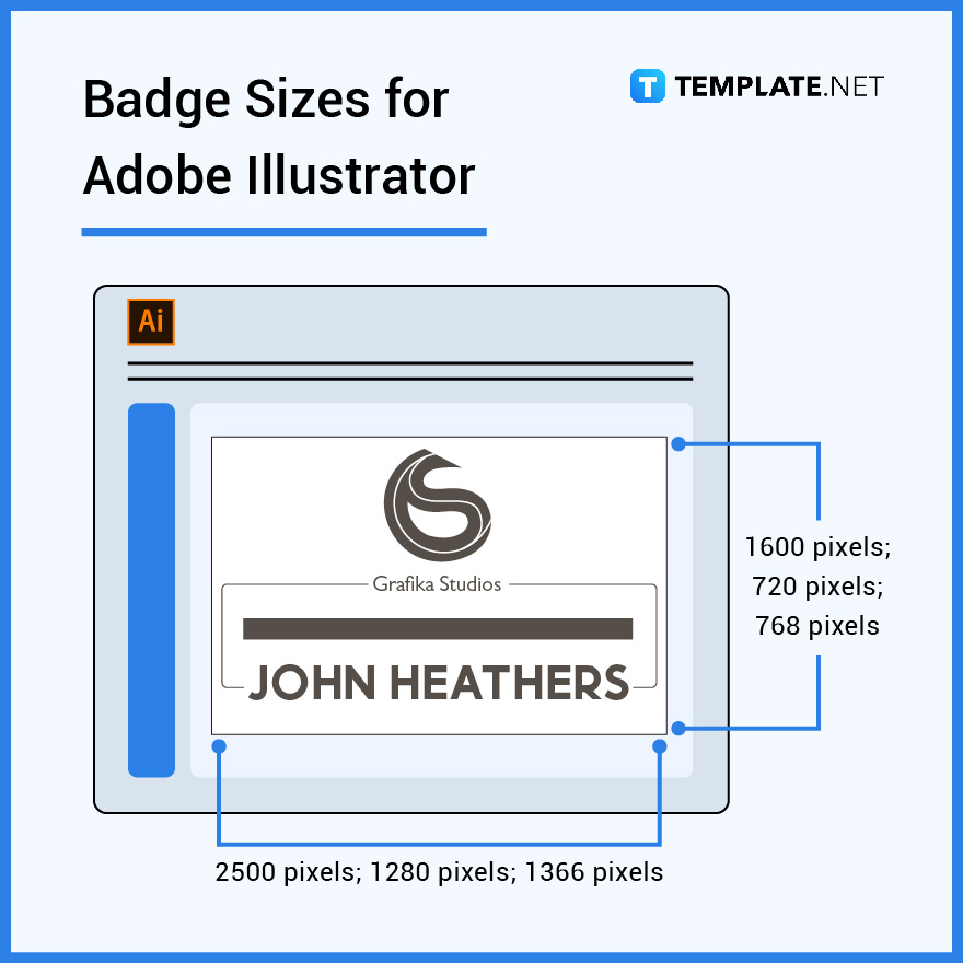 Badge Sizes - Dimension, Inches, mm, cms, Pixel