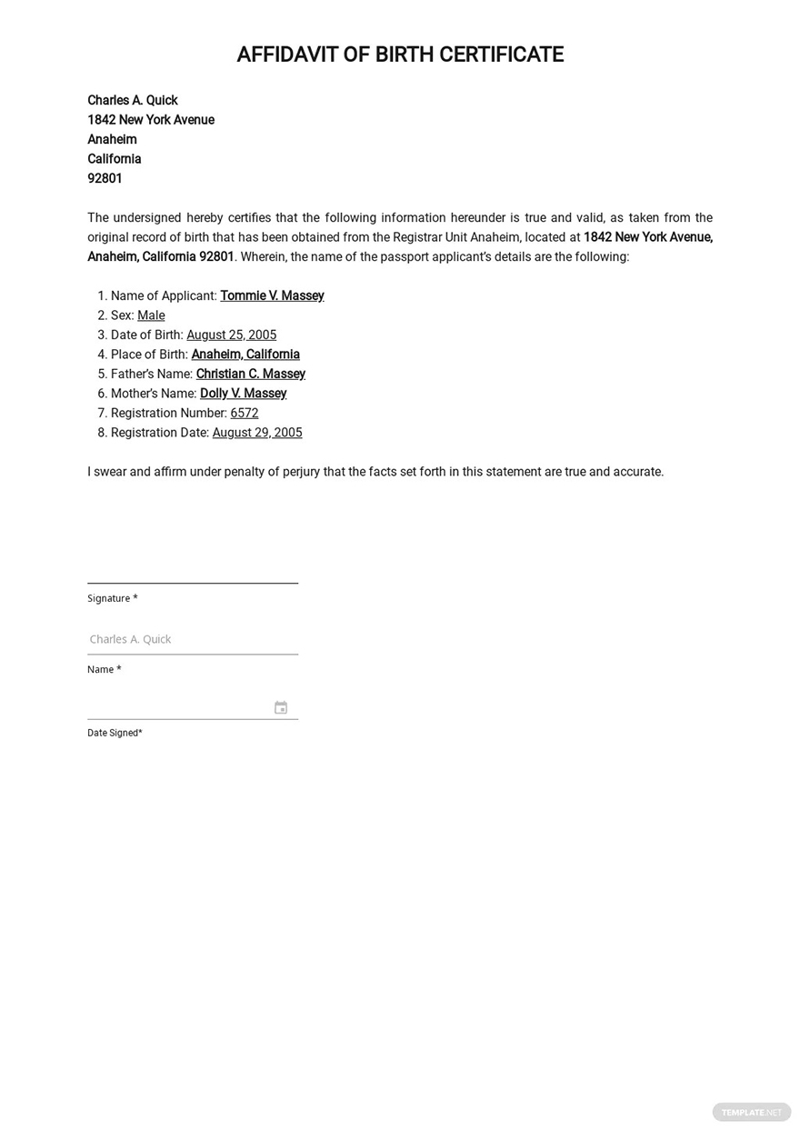 Affidavit - What is an Affidavit? Definition, Types, Uses | Free ...