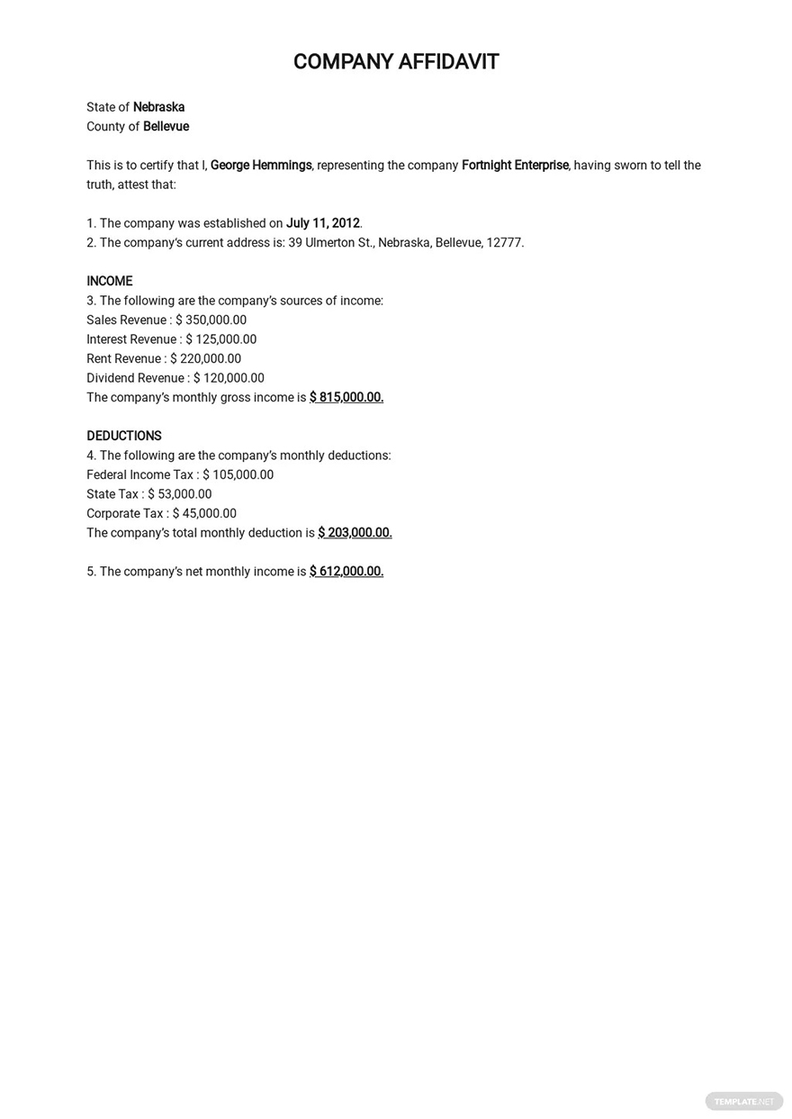 Affidavit - What is an Affidavit? Definition, Types, Uses | Free ...