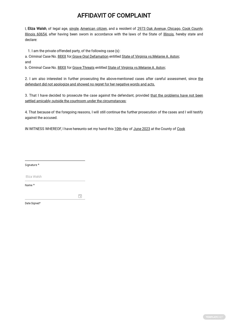 Affidavit - What is an Affidavit? Definition, Types, Uses