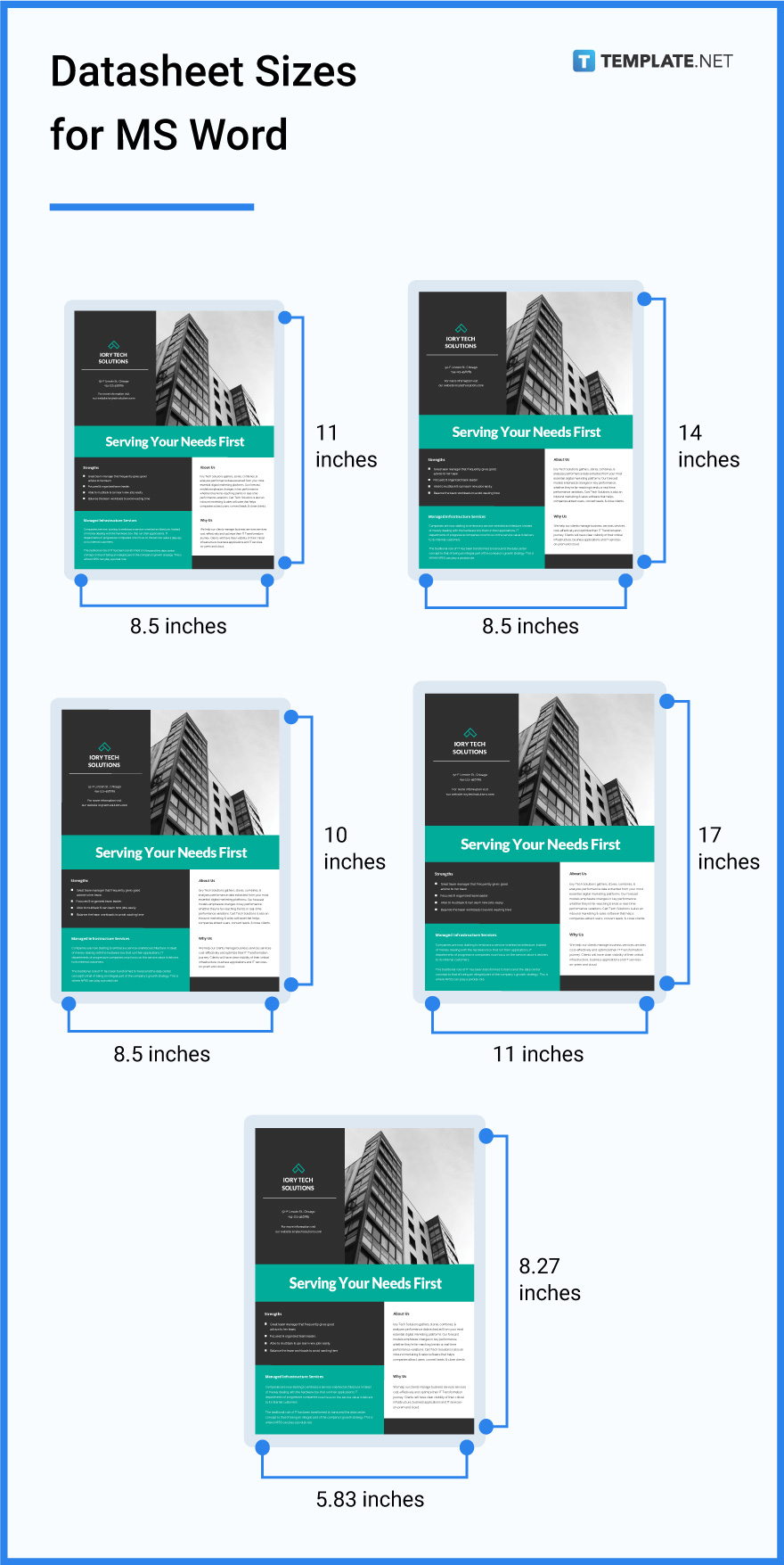 Datasheet Size - Dimension, Inches, mm, cms, Pixel