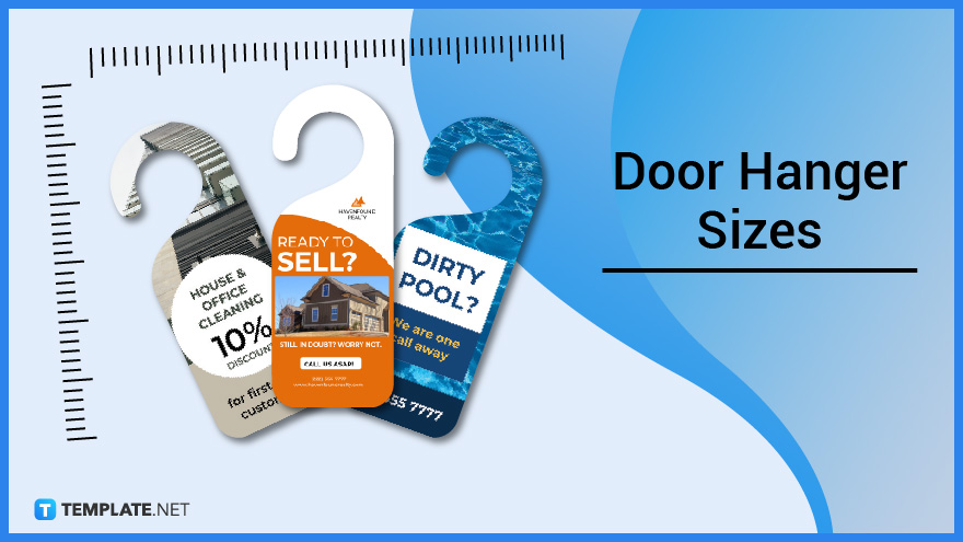 Door Hanger Dimension Inches Mm Cms Pixel