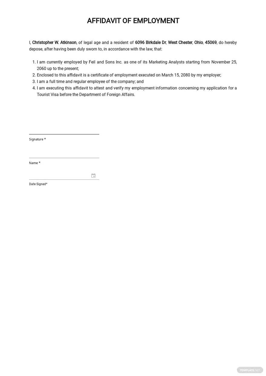 Affidavit - What is an Affidavit? Definition, Types, Uses | Free ...