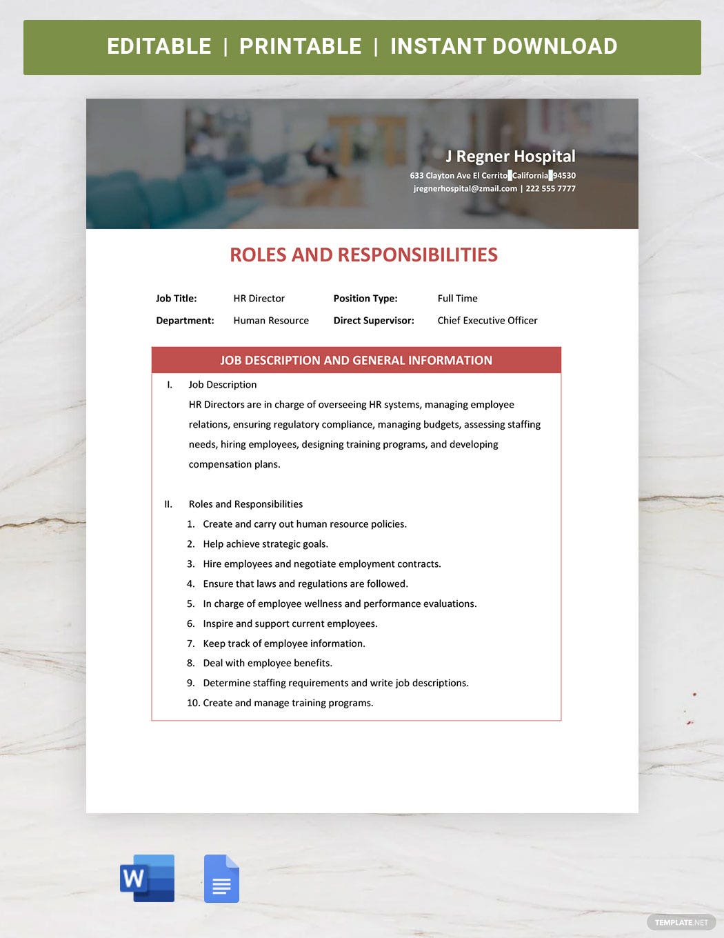 Roles And Responsibilities - What is a Roles And Responsibilities?