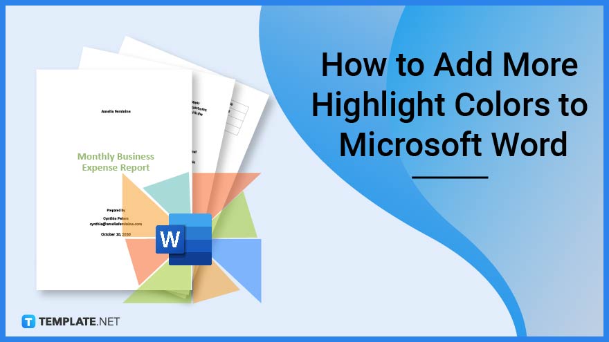 How To Add More Highlight Colors To Microsoft Word Templates Examples 2023