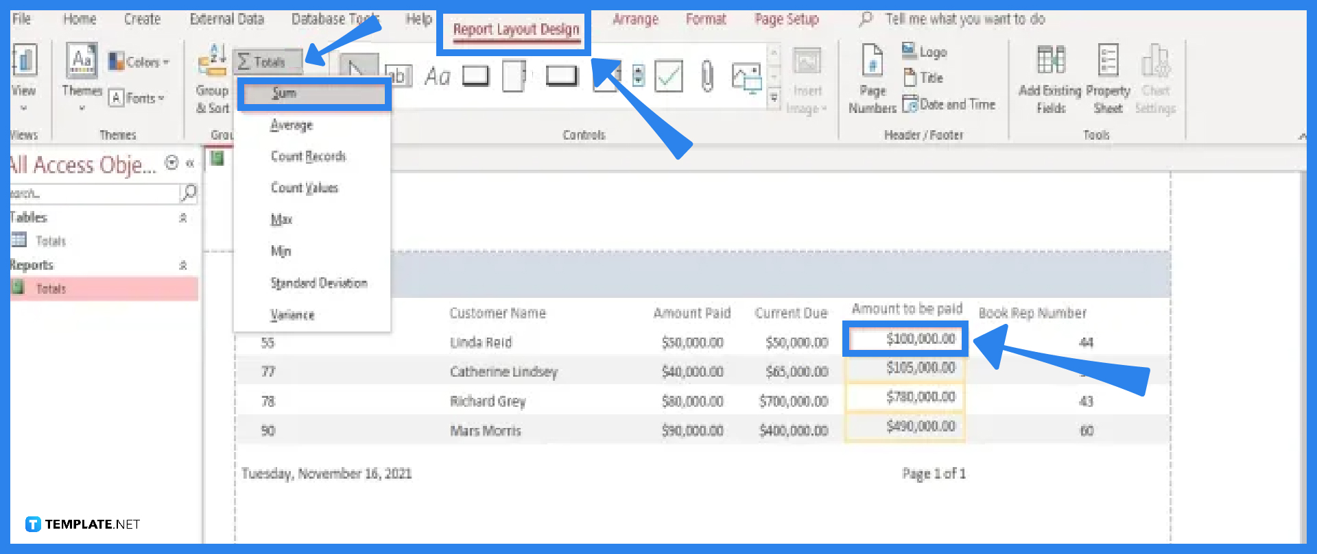 How To Add Totals In Microsoft Access